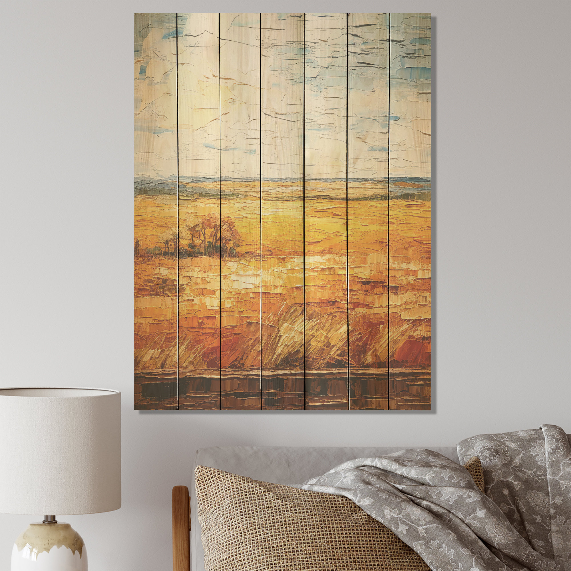 August Grove® Summer Meadow Horizon Farmhouse Windows - Farmhouse ...