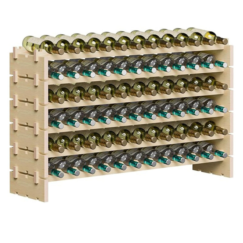 Latitude Run® 72-Bottle Stackable Modular Wine Rack | Wayfair