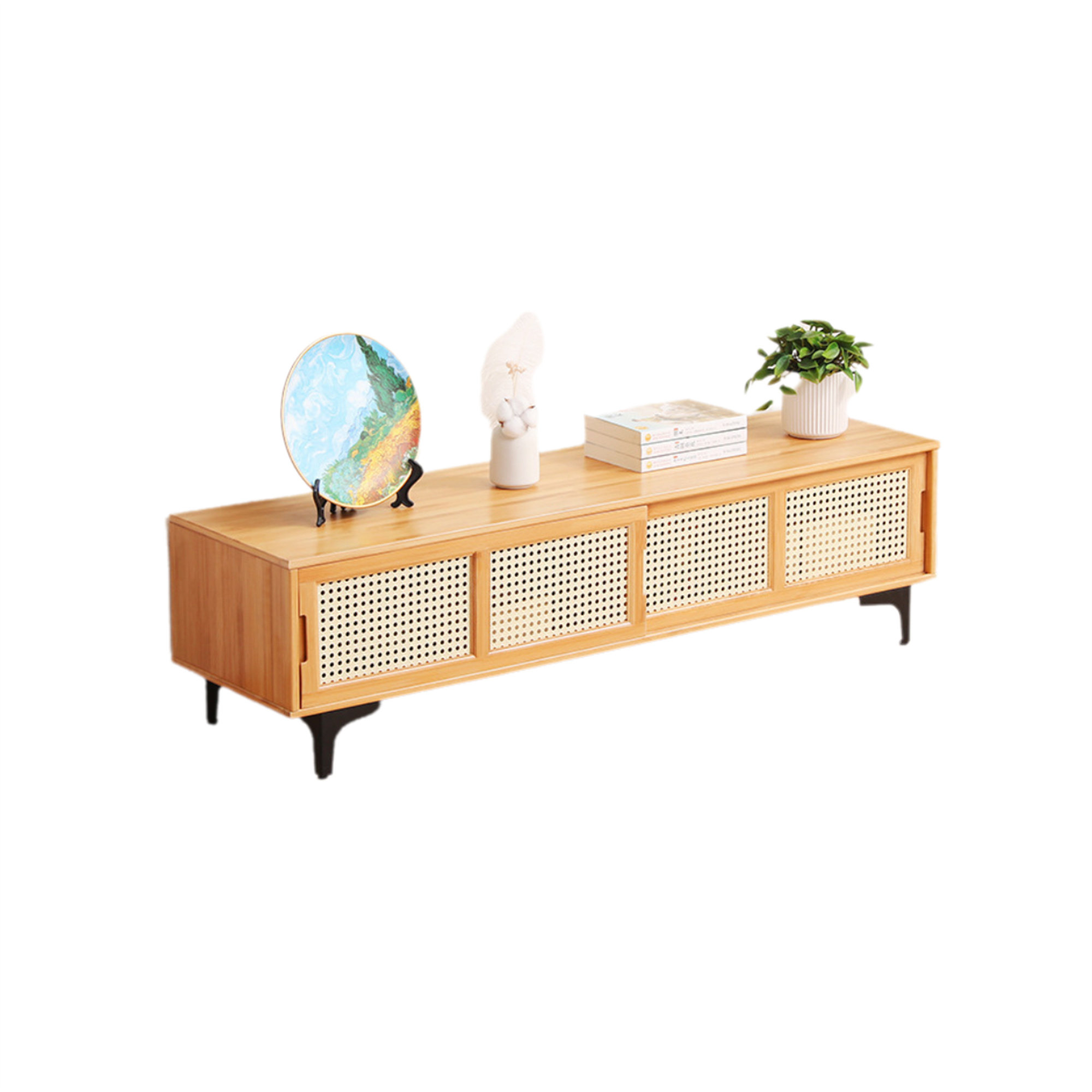 Ebern Designs Living Room Telescopic Tv Cabinet For Small Apartments ...