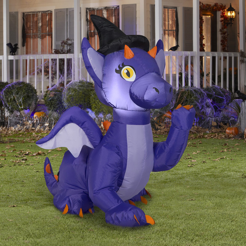 Gemmy Industries Purple Baby Dragon Inflatable | Wayfair
