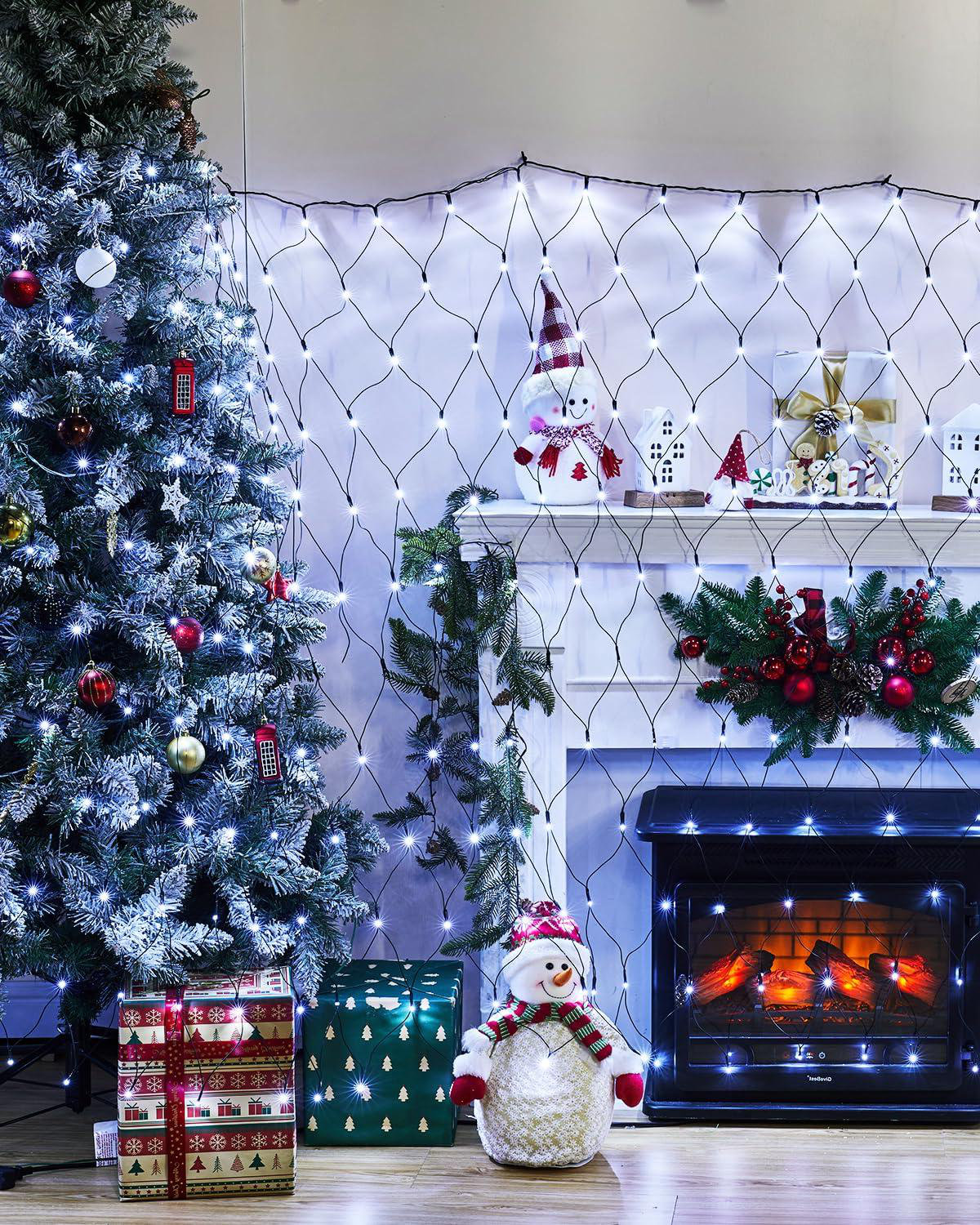 The Holiday Aisle® LED Christmas Net Lights Outdoor For Bushes ...