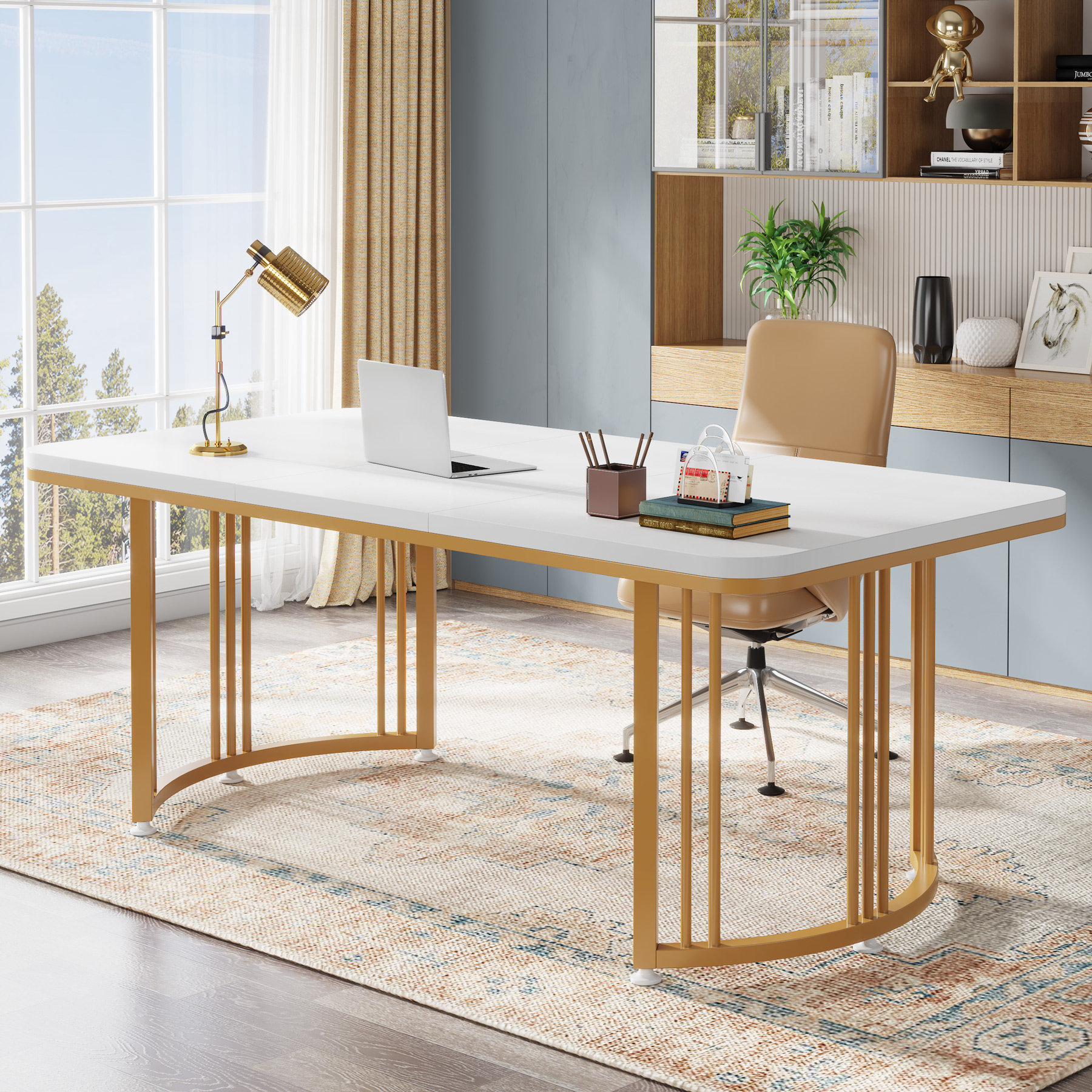 Mercer41 63" Modern Executive Desk - Wayfair Canada