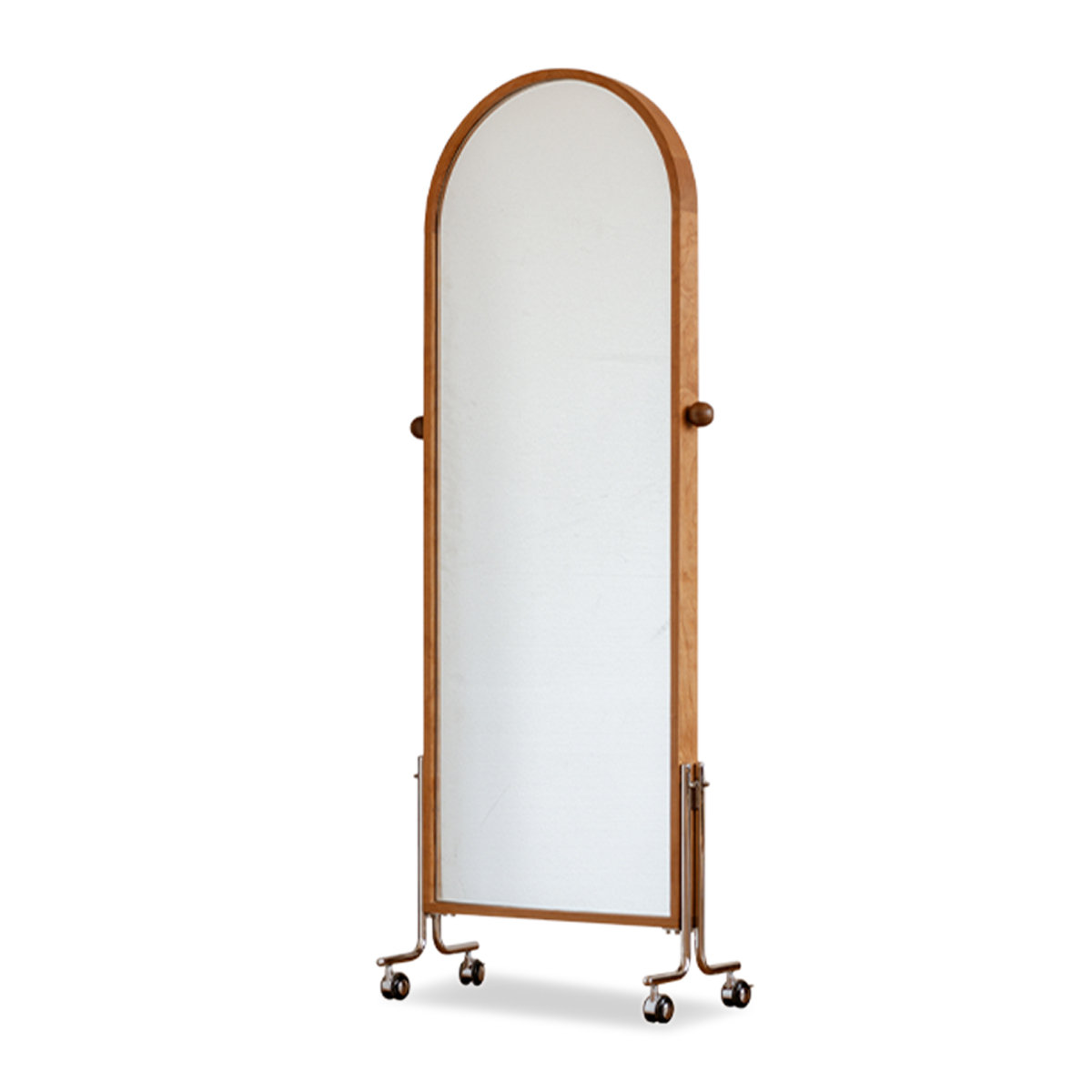 EliteFurnishings 69.29" Magazine Mirror Solid Wood Movable Dressing ...