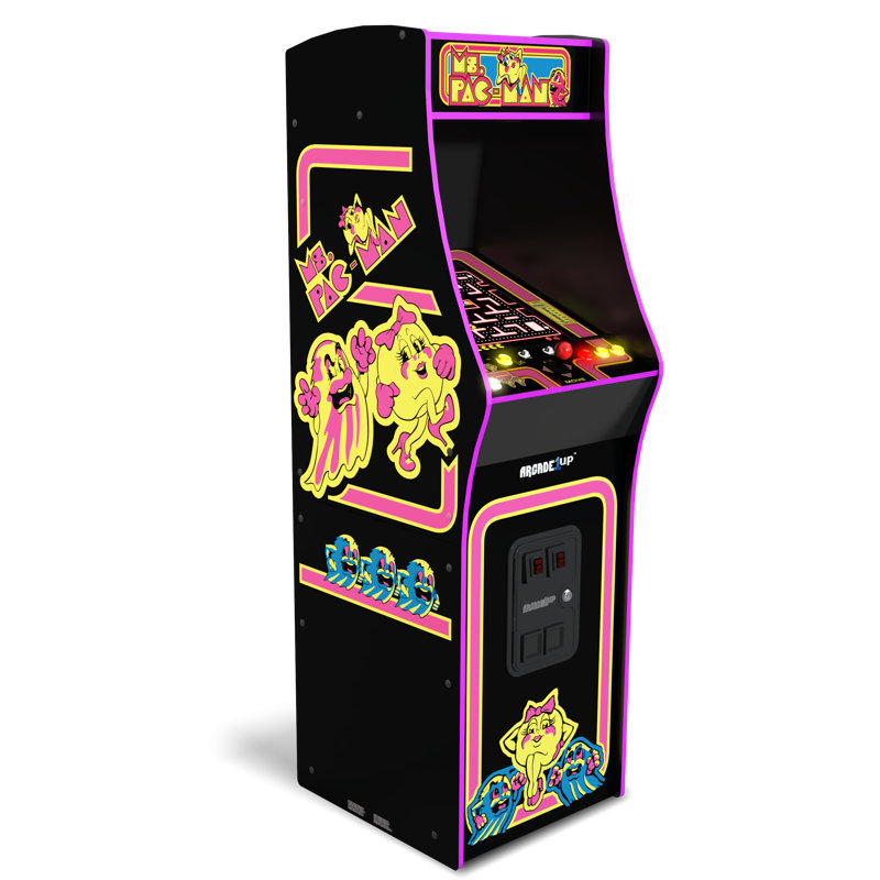 Arcade 1Up Ms. Pac-man Deluxe Black Arcade Machine 14 Games In 1 ...