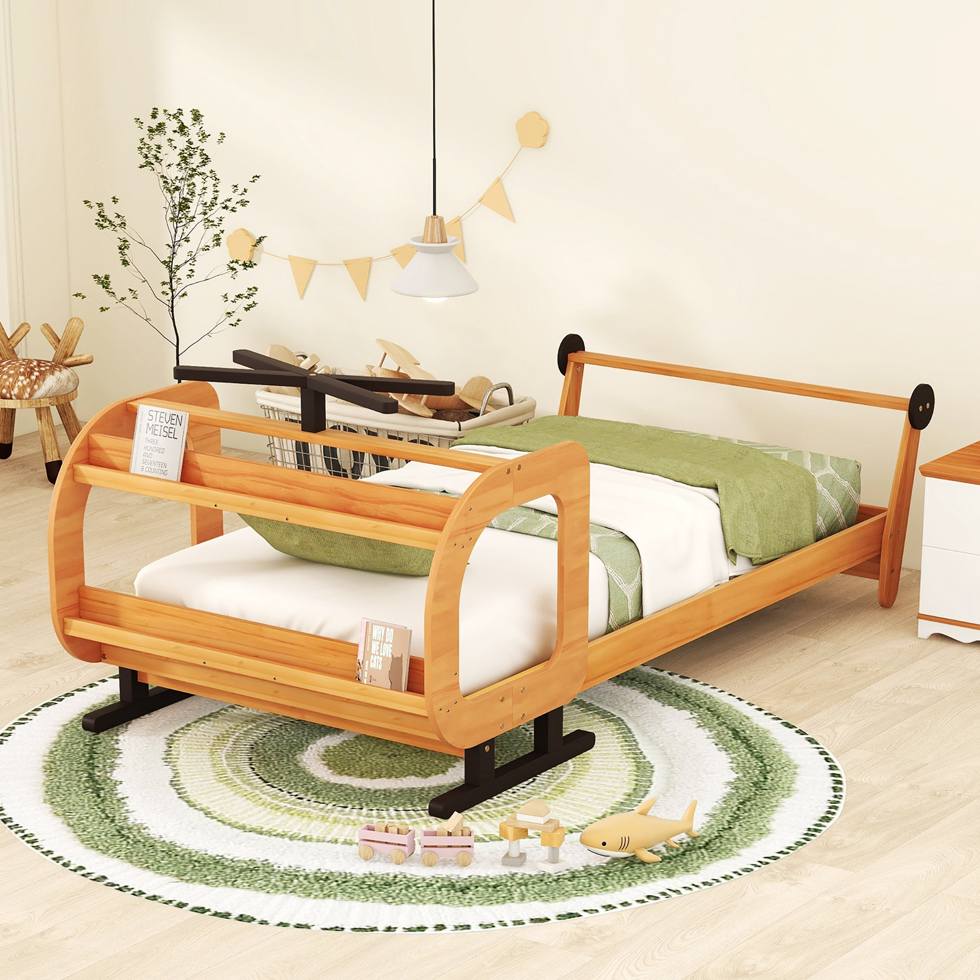 17 Stories Canavest Twin Platform Standard Bed by 17 Stories | Wayfair