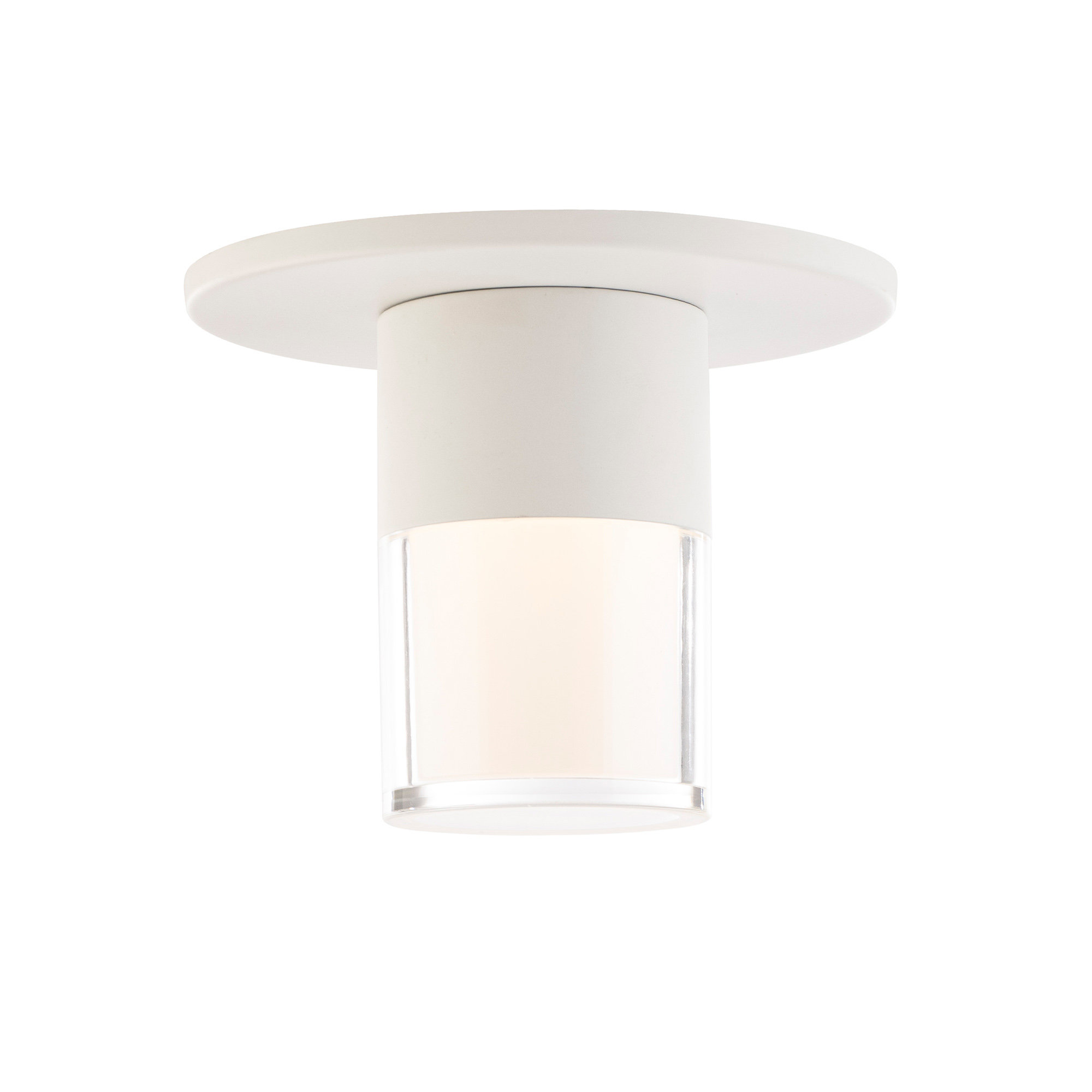 WAC Limited Twist-N-Lite Dimmable LED Mini Cylinder Flush Mount Light ...