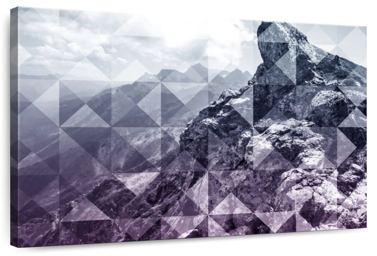 Millwood Pines Alvord Abstract Geometric Mountains | Wayfair