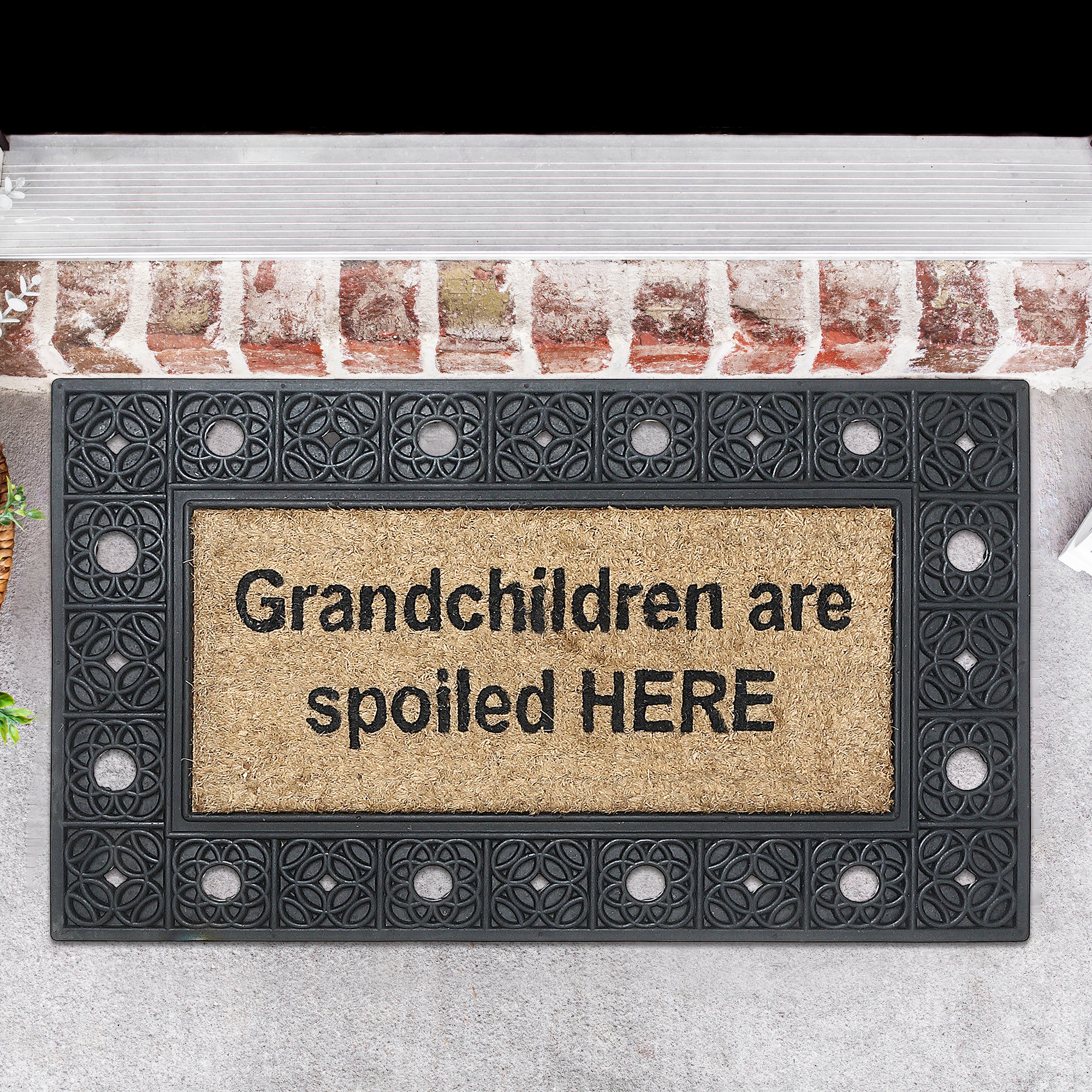 iH casadécor Grandchildren Are Spoiled Here 30'' x 18'' Non-Slip ...
