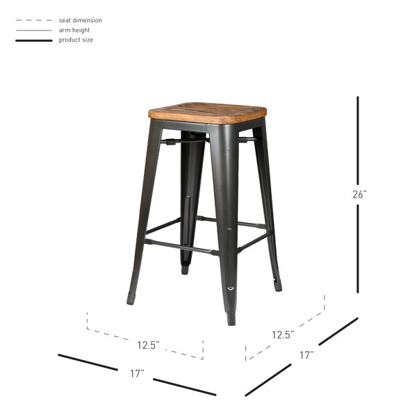 Trent Austin Design® Nesbit Solid Wood Stool & Reviews | Wayfair