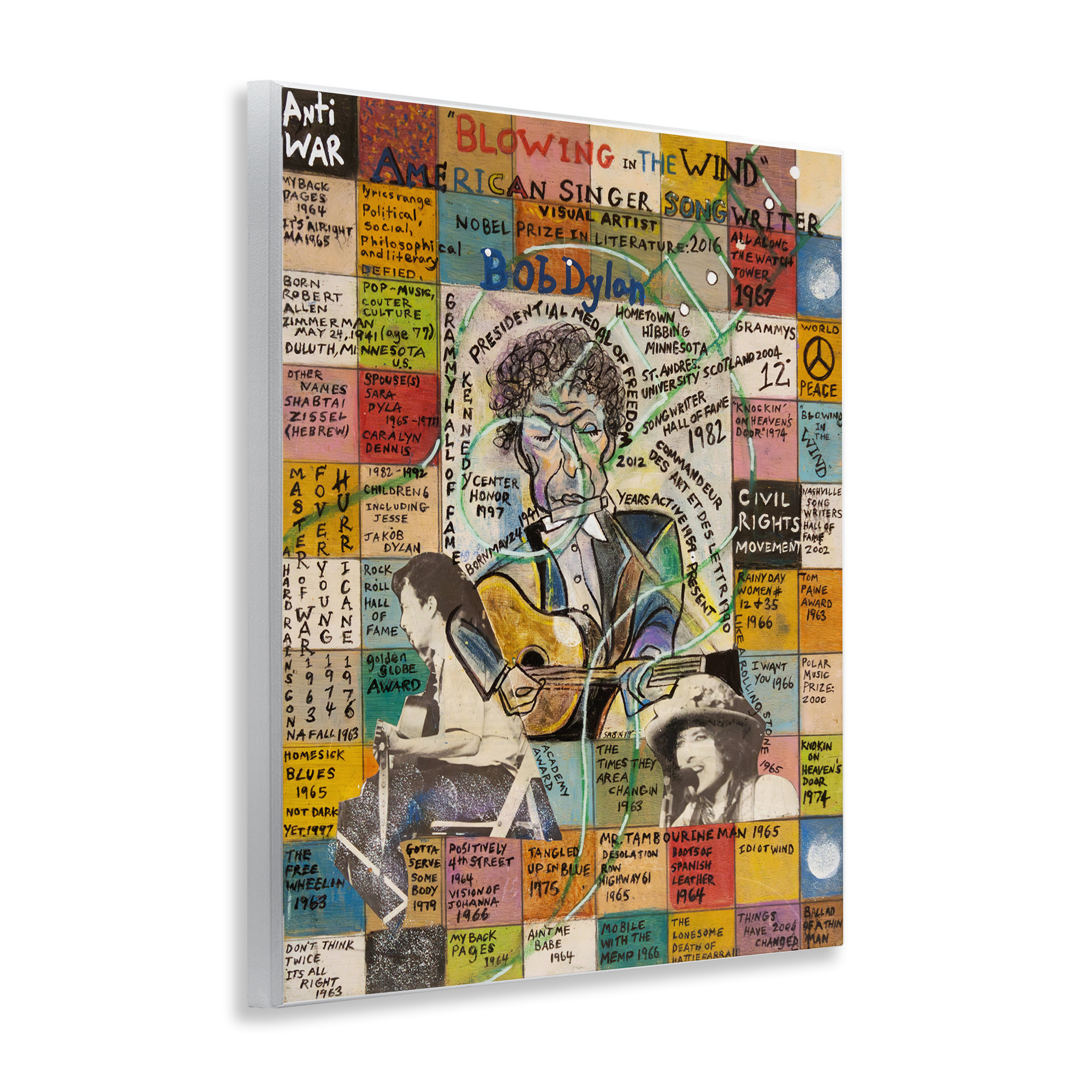Dakota Fields «Bob Dylan Collage» par Sabin - Wayfair Canada
