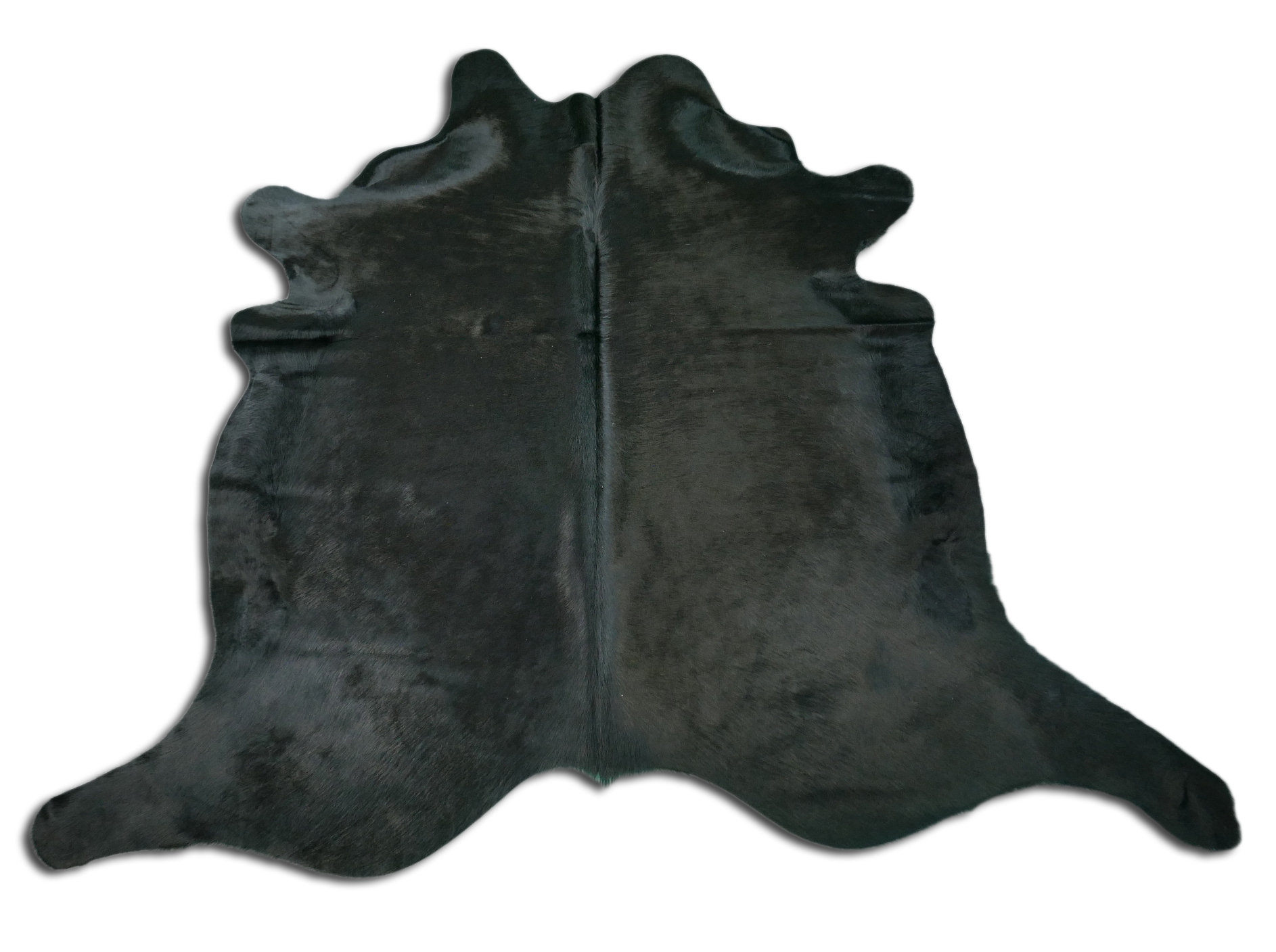 Everly Quinn Solid Black Cowhide Rug | Wayfair