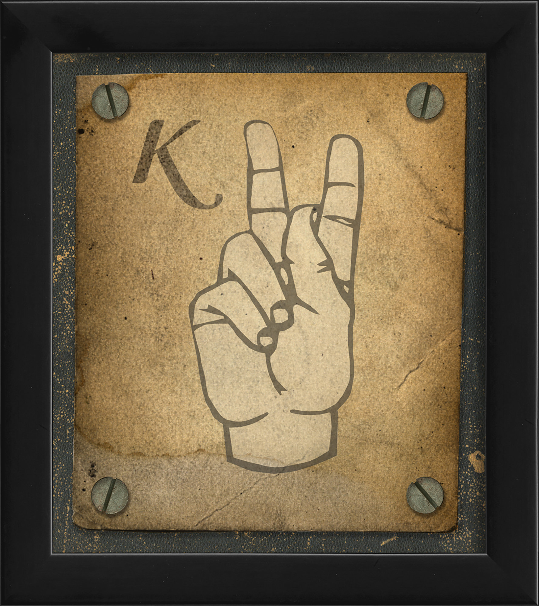 The Artwork Factory Sign K Framed Graphic Art - Wayfair Canada