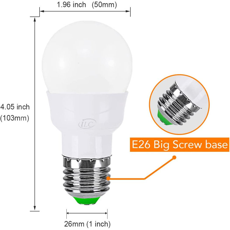 iLC Equivalent E26/Medium (Standard) 2700K LED Bulb - Wayfair Canada