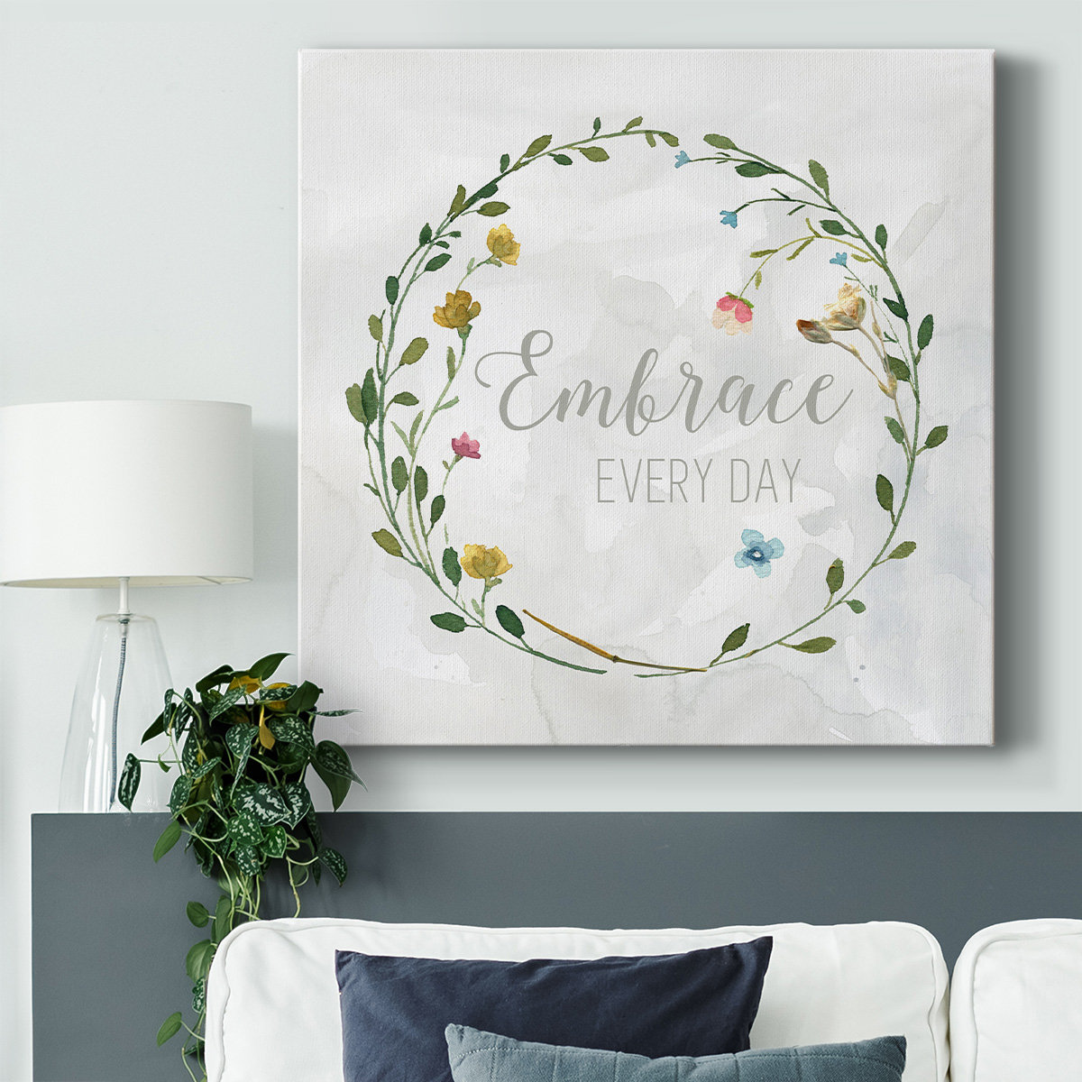 Winston Porter Embrace Everyday Pressed Wreath | Wayfair