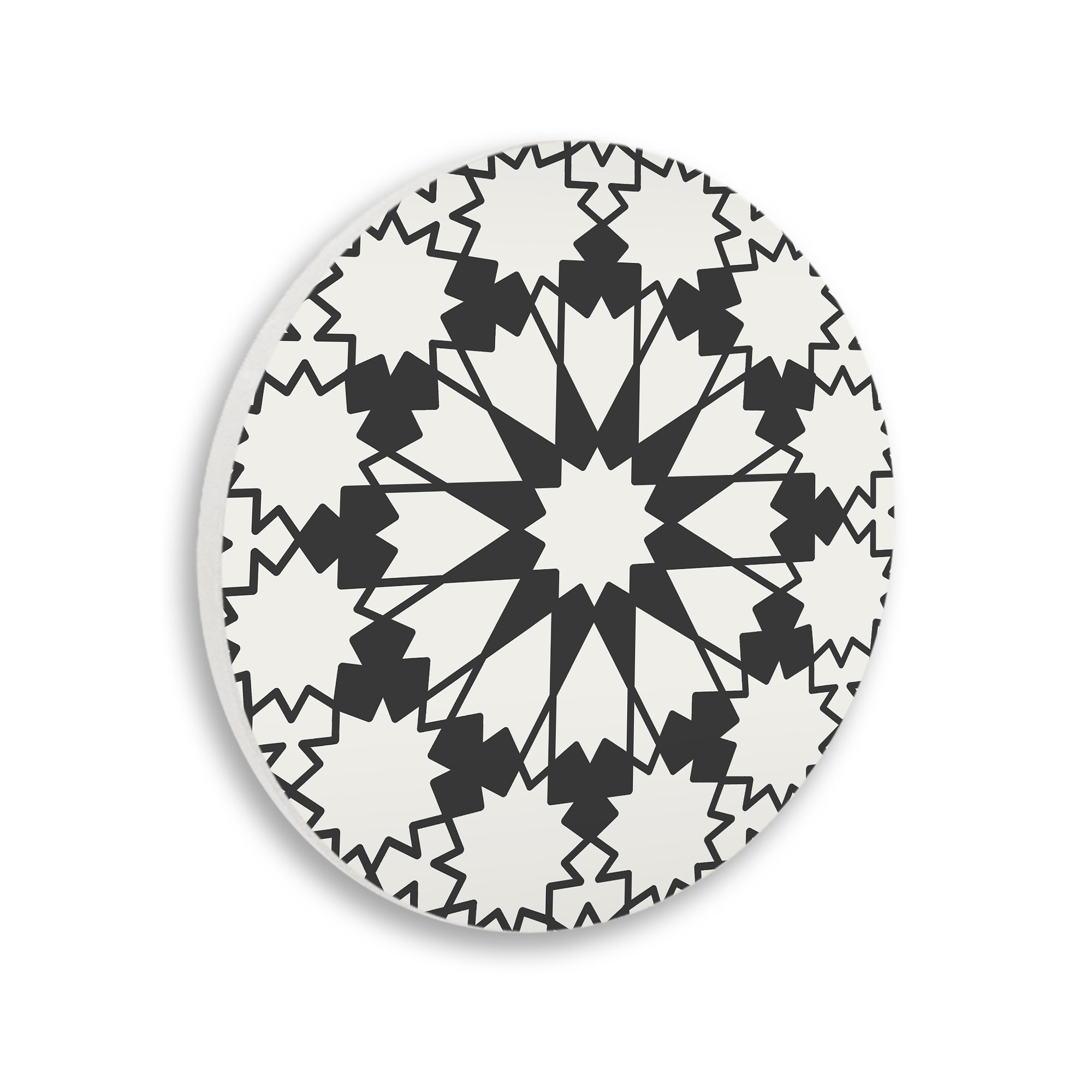 Stupell Industries Bold Fractal Star Symbols Round Symmetrical Design ...