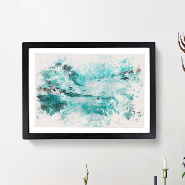East Urban Home Rising Wave - Picture Frame Painting Print | Wayfair.co.uk