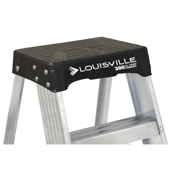 Louisville Ladder 2 ft. Aluminum Step Ladder with 300 lbs. Load ...