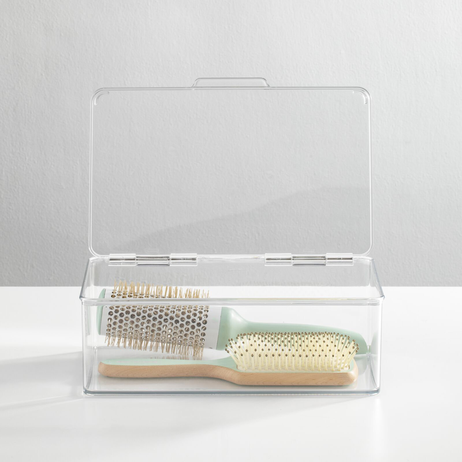 mDesign Bath Plastic Storage Bin Set | Wayfair