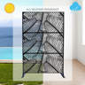 Kozyard Metal Privacy Screen Decorative Outdoor Divider With Stand ...
