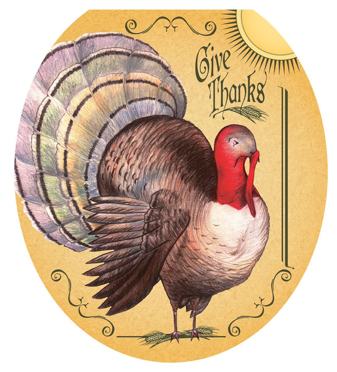 Toilet Tattoos Thanksgiving Turkey Toilet Seat Decal – Toilet Tattoos ...