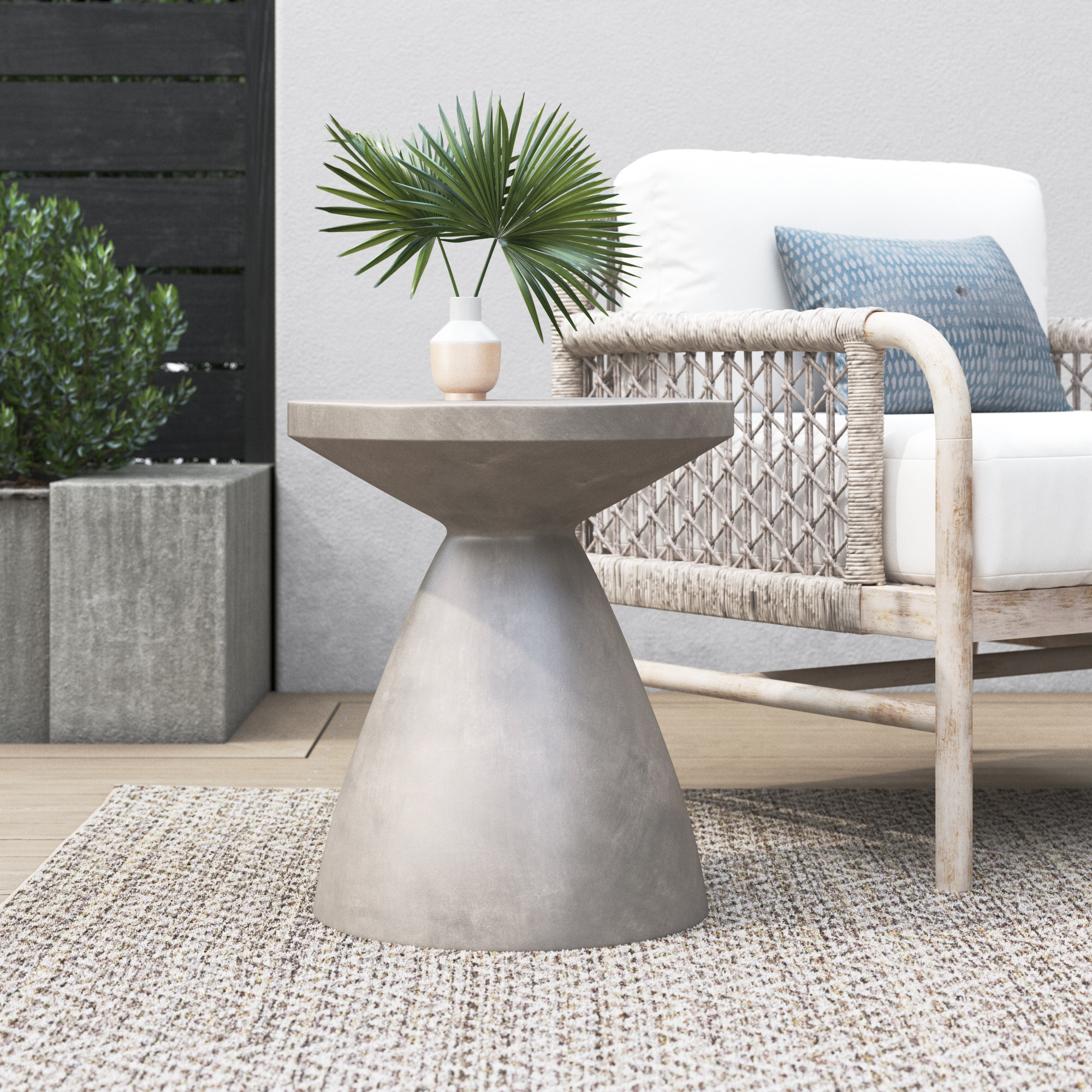 Joss & Main Sayle Stone/Concrete Side Table & Reviews - Wayfair Canada
