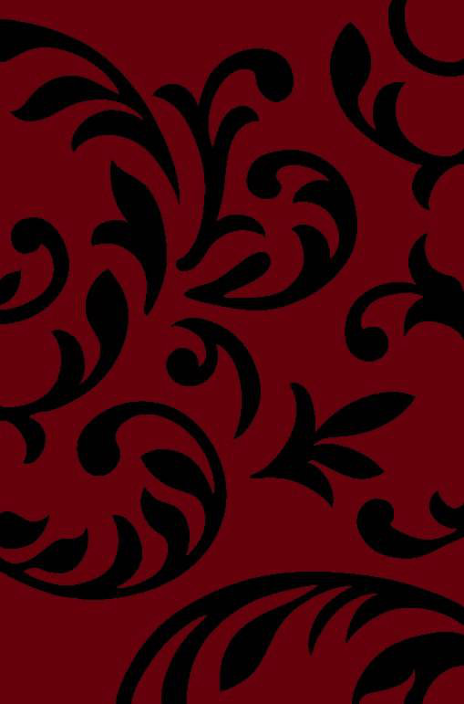 Luxe Weavers Floral Burgundy/Black Area Rug | Wayfair