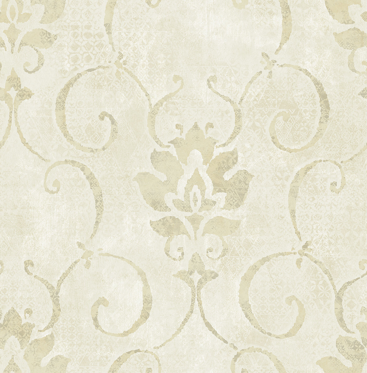 Laurel Foundry Modern Farmhouse Hagans Damask Roll & Reviews | Wayfair