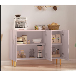 Mercer41 Sirgio 47.2'' Sideboard Buffet Cabinet with 3 Doors for ...