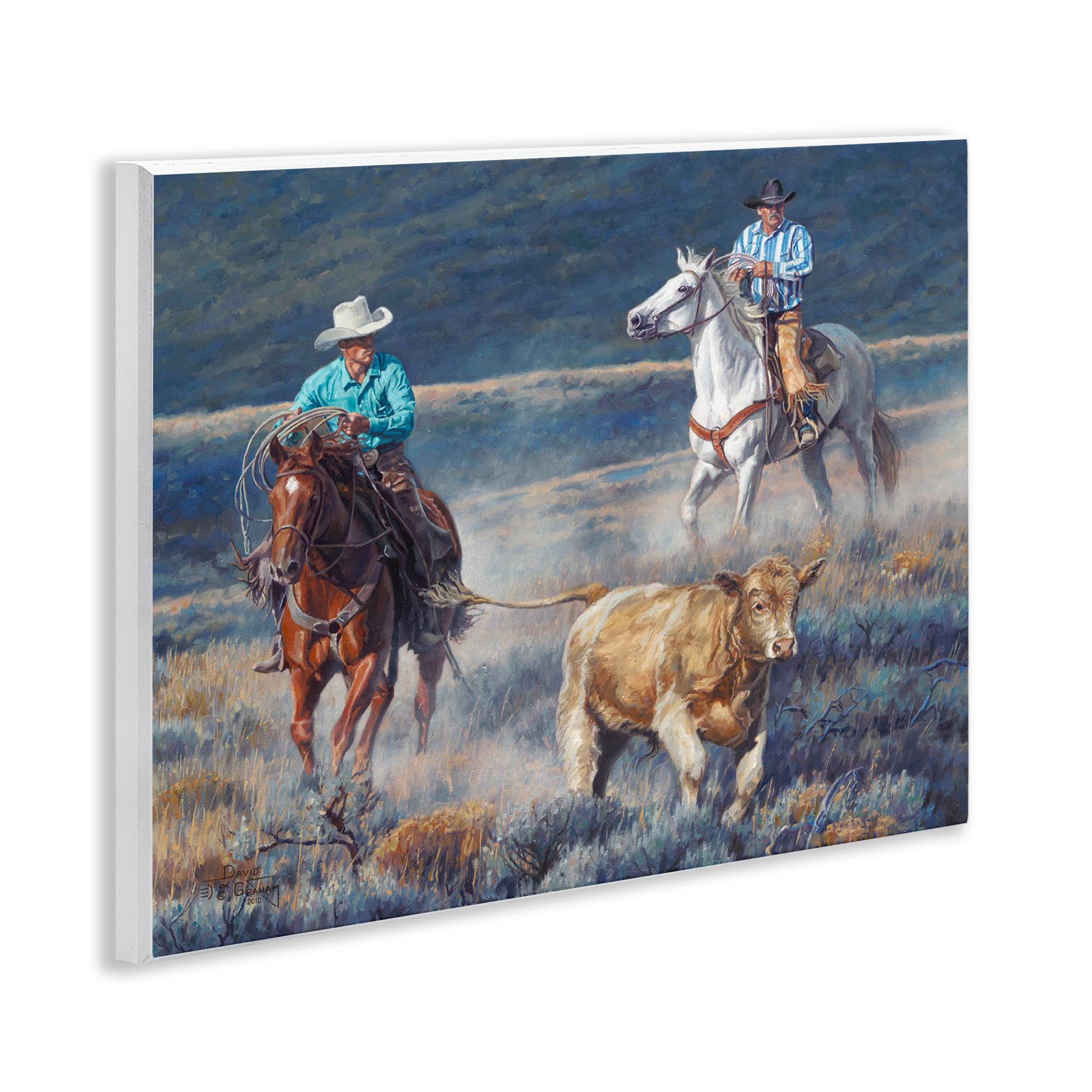 Stupell Industries The Chase Cowboys Wall Plaque Art by David Graham ...