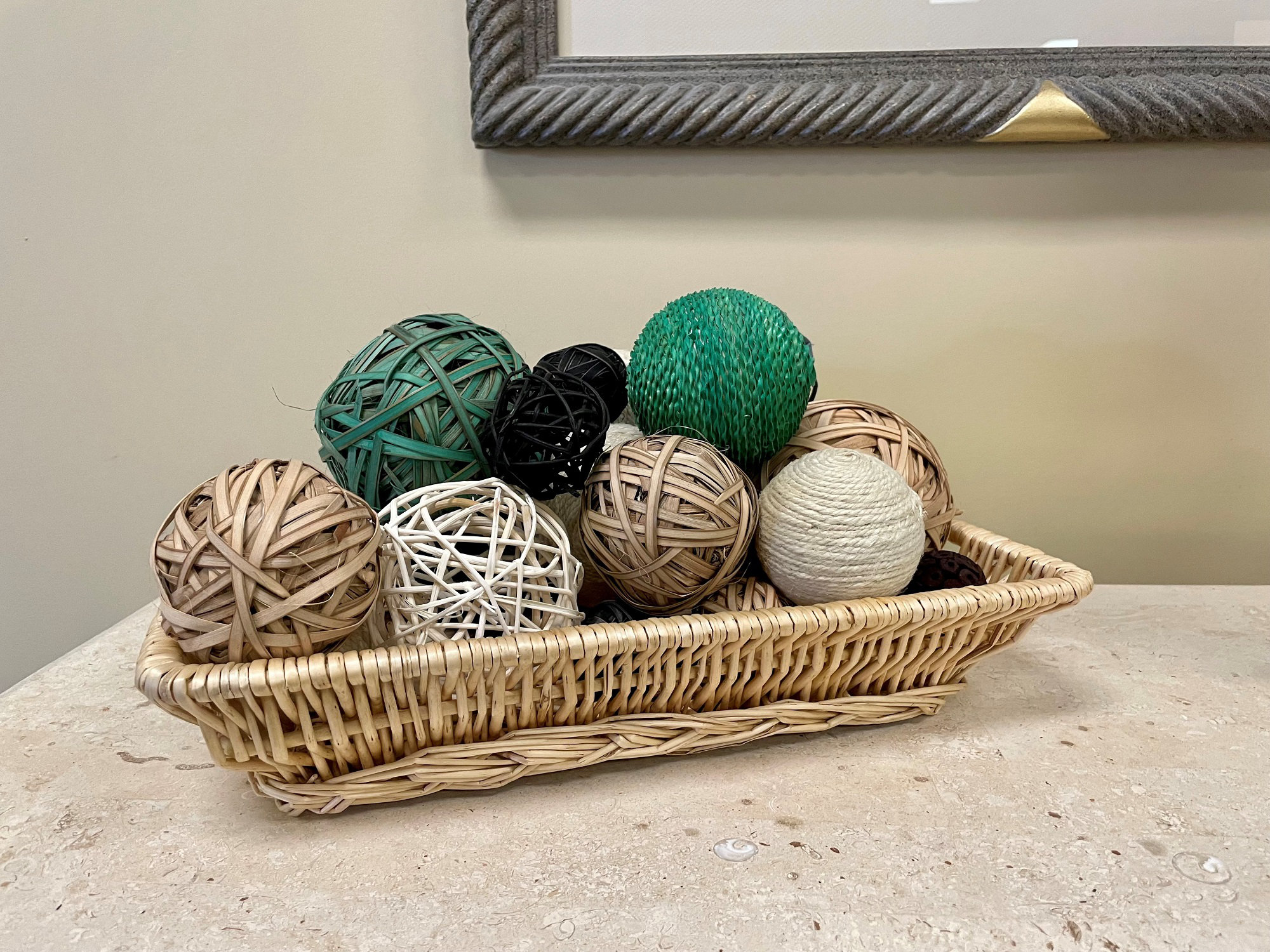 Bay Isle Home™ Mixed Texture Orbs Carton Jumbo Gray | Wayfair