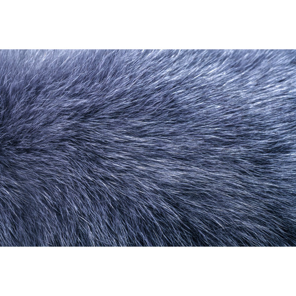 17 Stories Fluffy Gray Fur Texture by AniTophoto - Wrapped Canvas Print ...