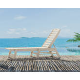 POLYWOOD® Nautical 3-Piece Chaise Lounge Set with South Beach 18" Side ...