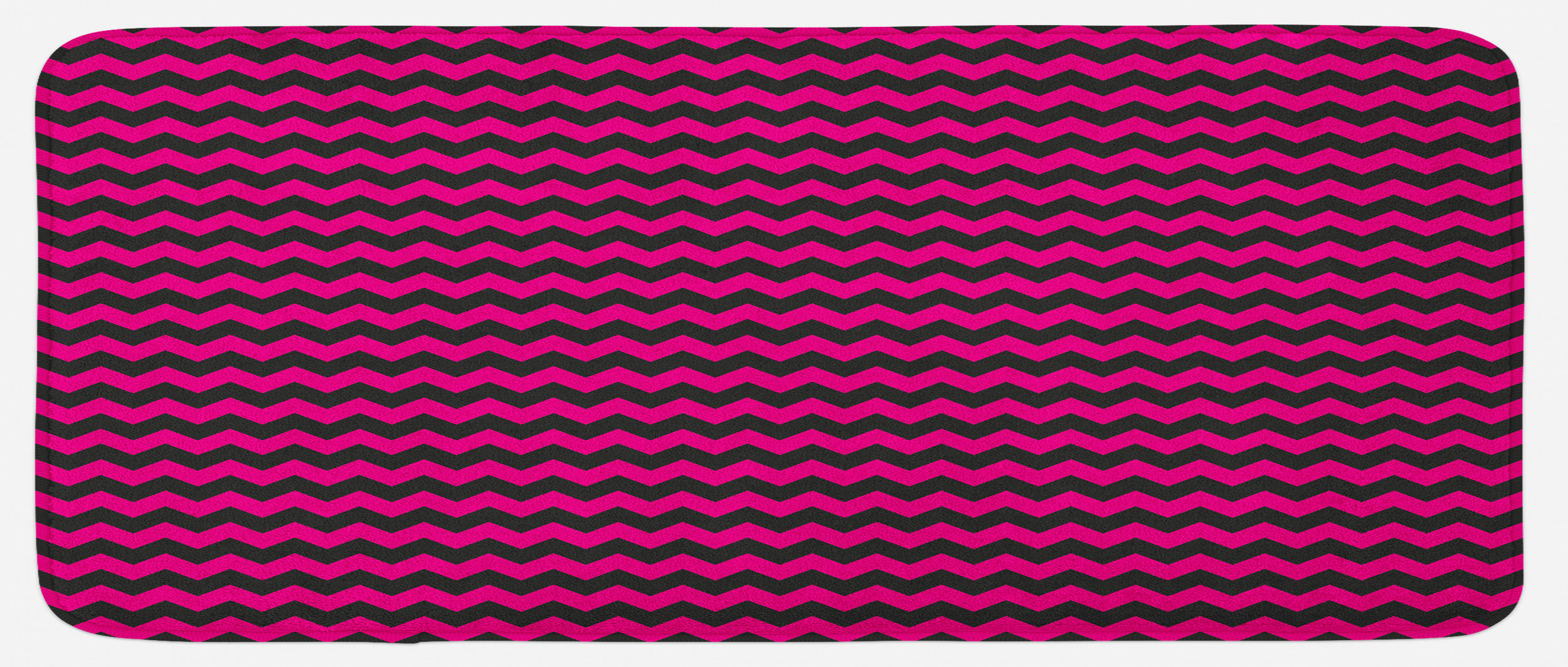 East Urban Home Zigzag Chevron Pattern With Curved Stripes Minimalist ...