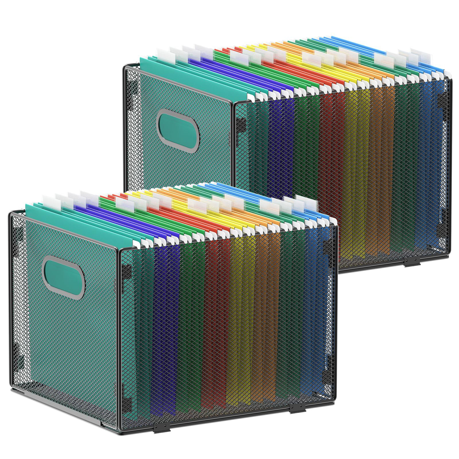 APPENIN WINTER PARK CORP 2 Pack Hanging File Organizer, Mesh File ...