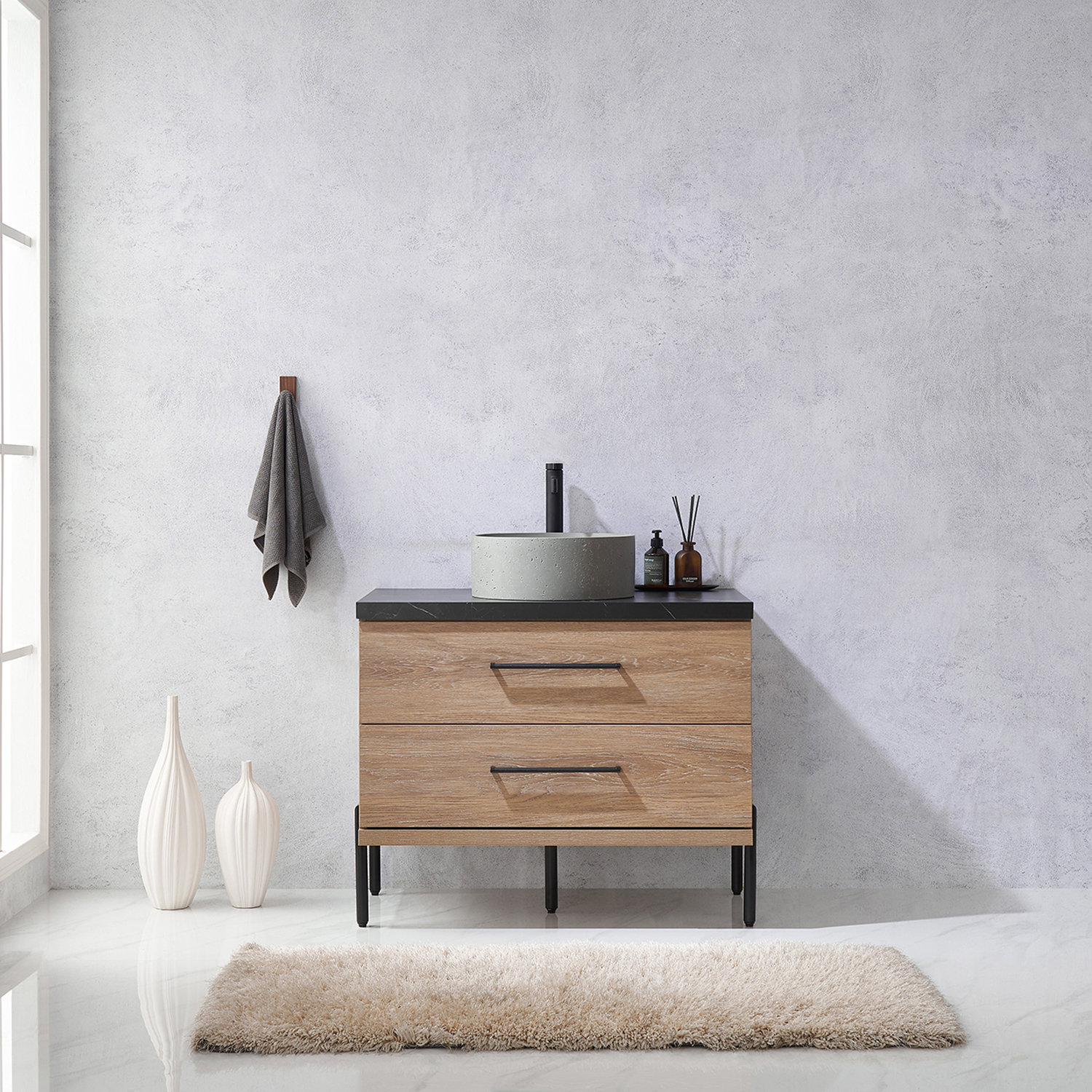 AllModern Meuble-lavabo simple 36 po Dacher - Wayfair Canada