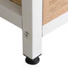 17 Stories 68 Inch Office Table Computer Desk Workstation Bookshelf ...