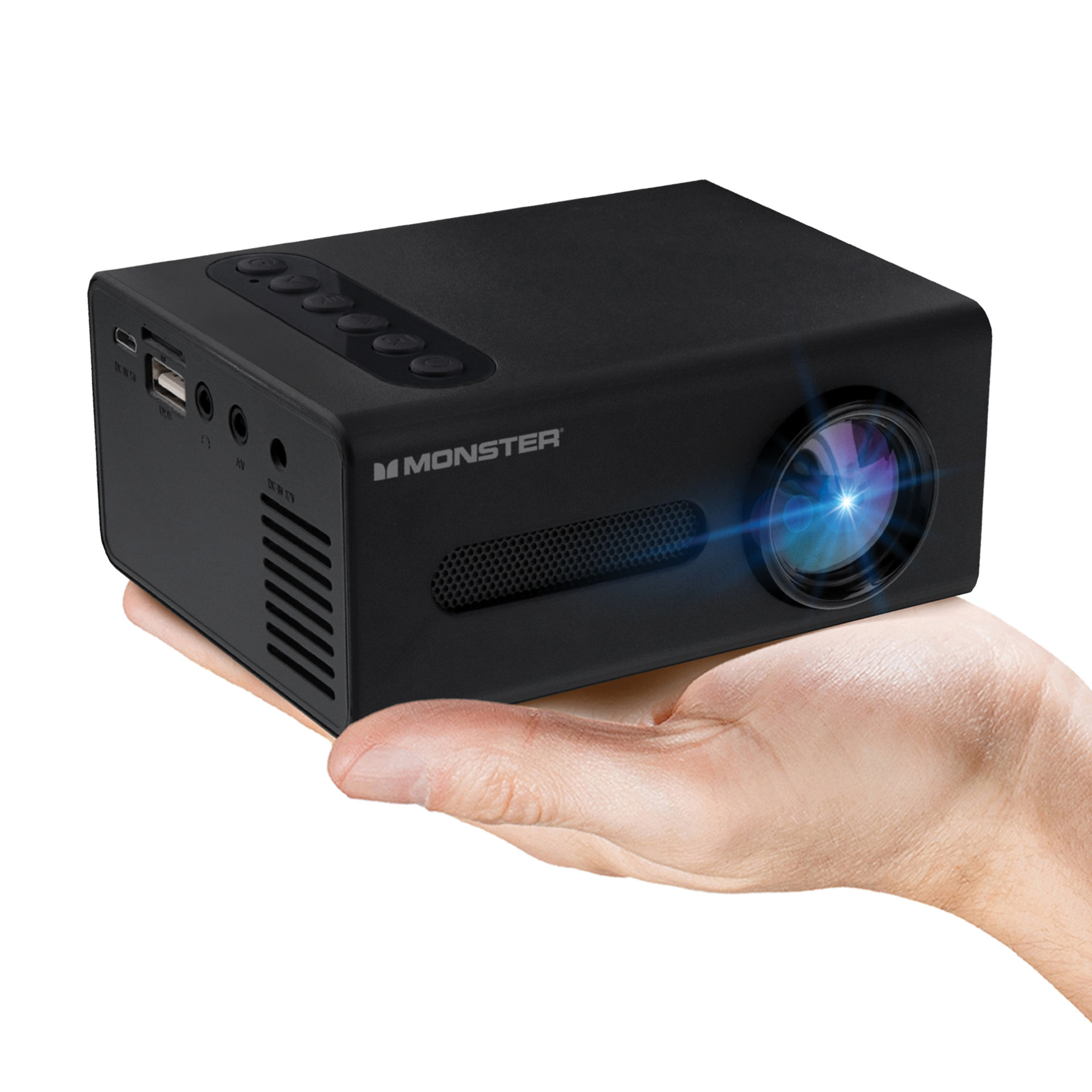 Monster Mini Small Format LCD Projector 1920x1080 HD Quality, Project ...