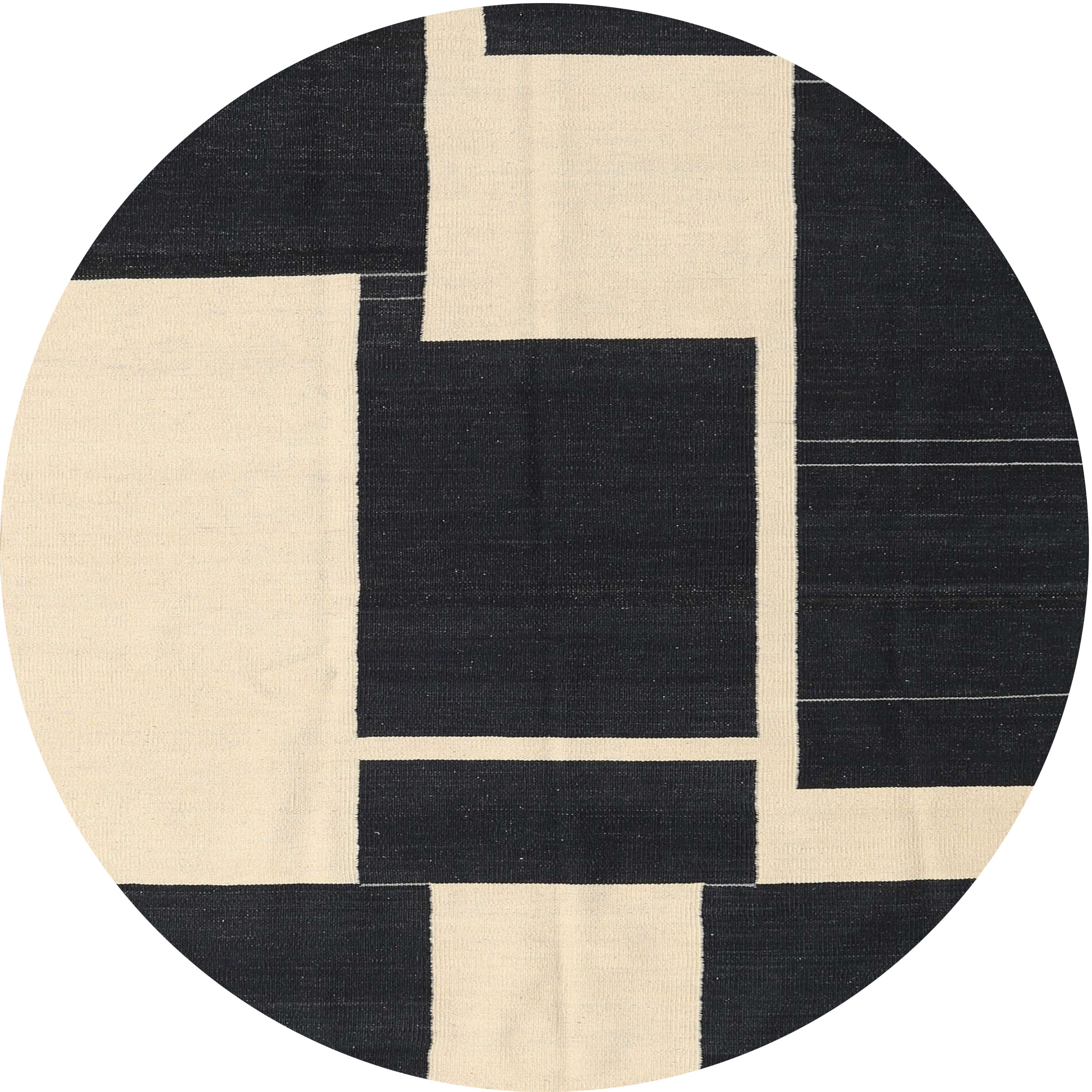 East Urban Home Abstract Black/Beige Area Rug | Wayfair