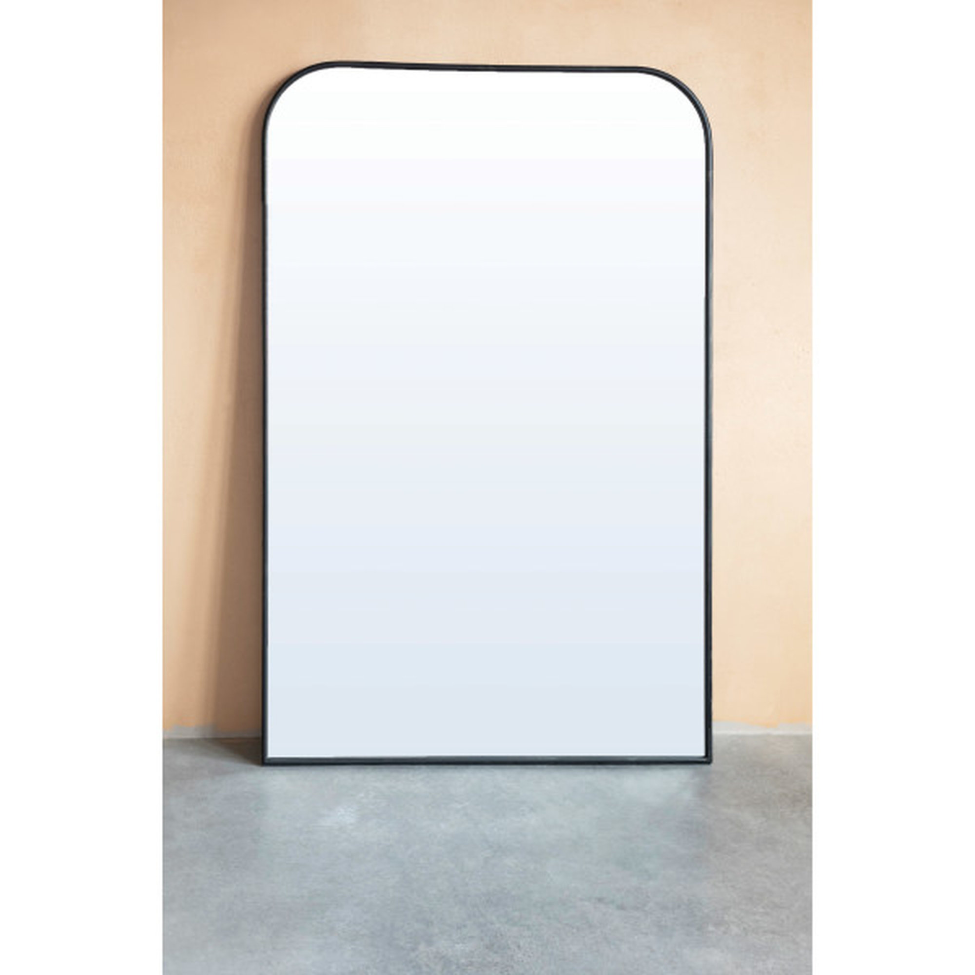 Latitude Run® Rounded Edge Rectangle Metal Framed Wall Mirror | Wayfair