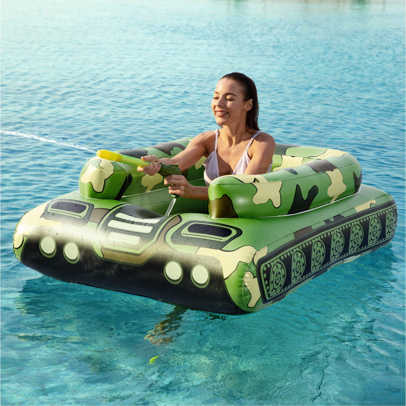 Zeki Shoggy Inflatable Tank Pool Floats Adults - Pool Floaties Swimming ...