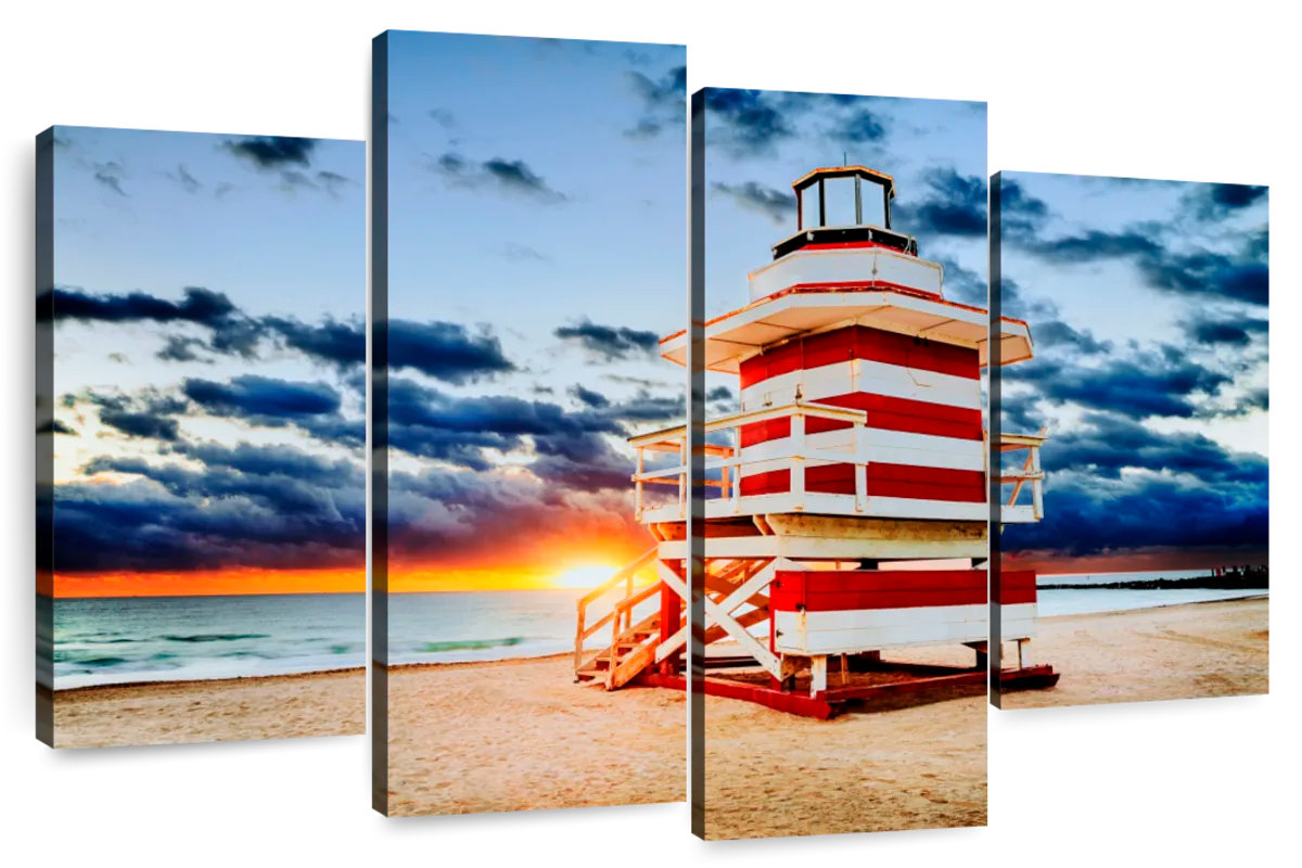 Beachcrest Home™ Gillard Miami Lifeguard Tower | Wayfair