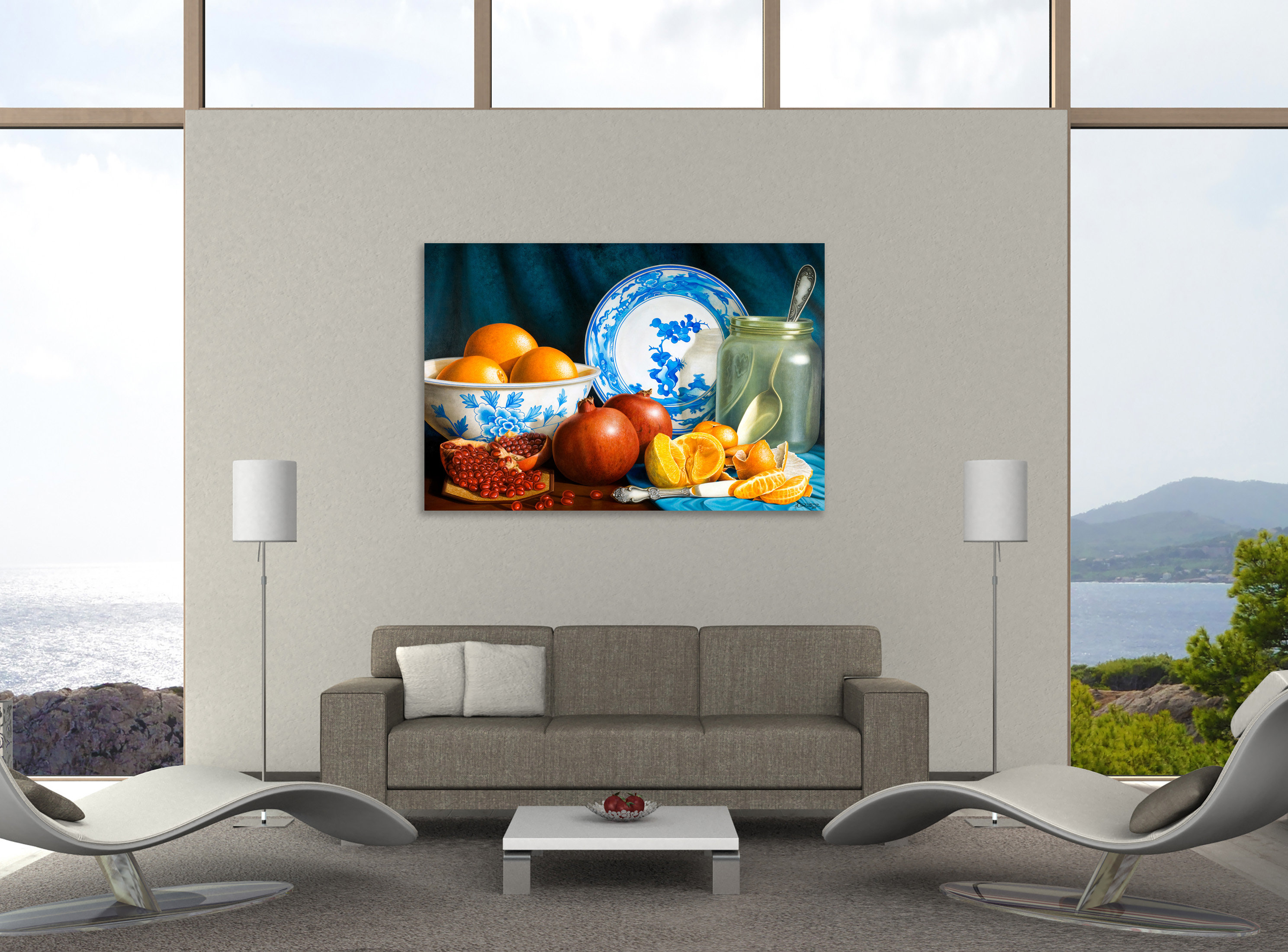 Canora Grey Camalle "Oranges & Pomegranates" Gallery Wrapped Canvas By ...