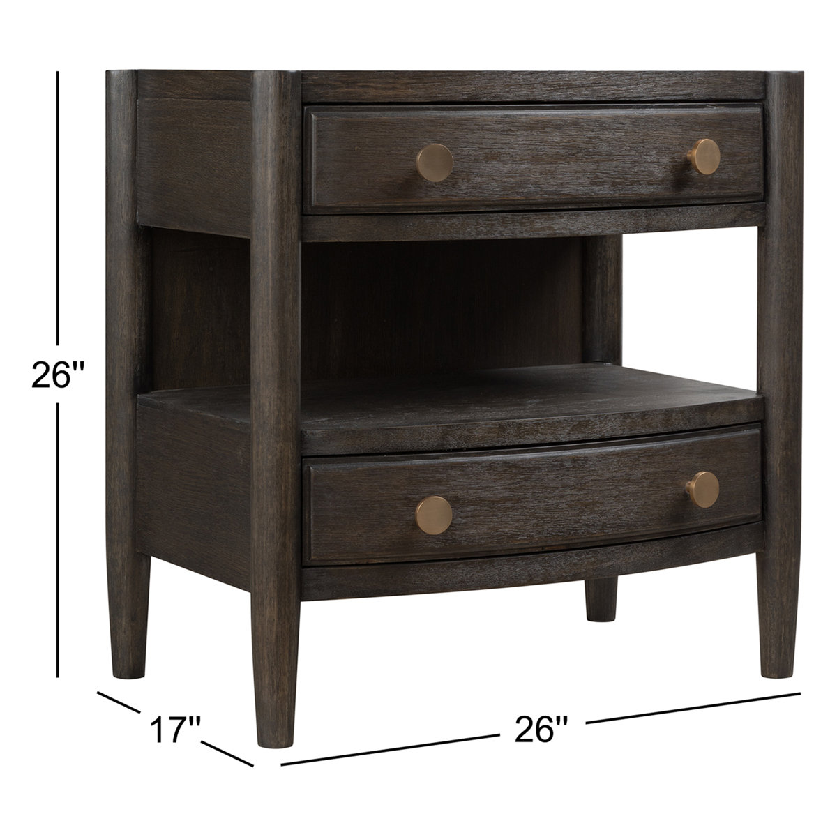 Birch Lane™ Shay 2-Drawer Nightstand & Reviews | Birch Lane