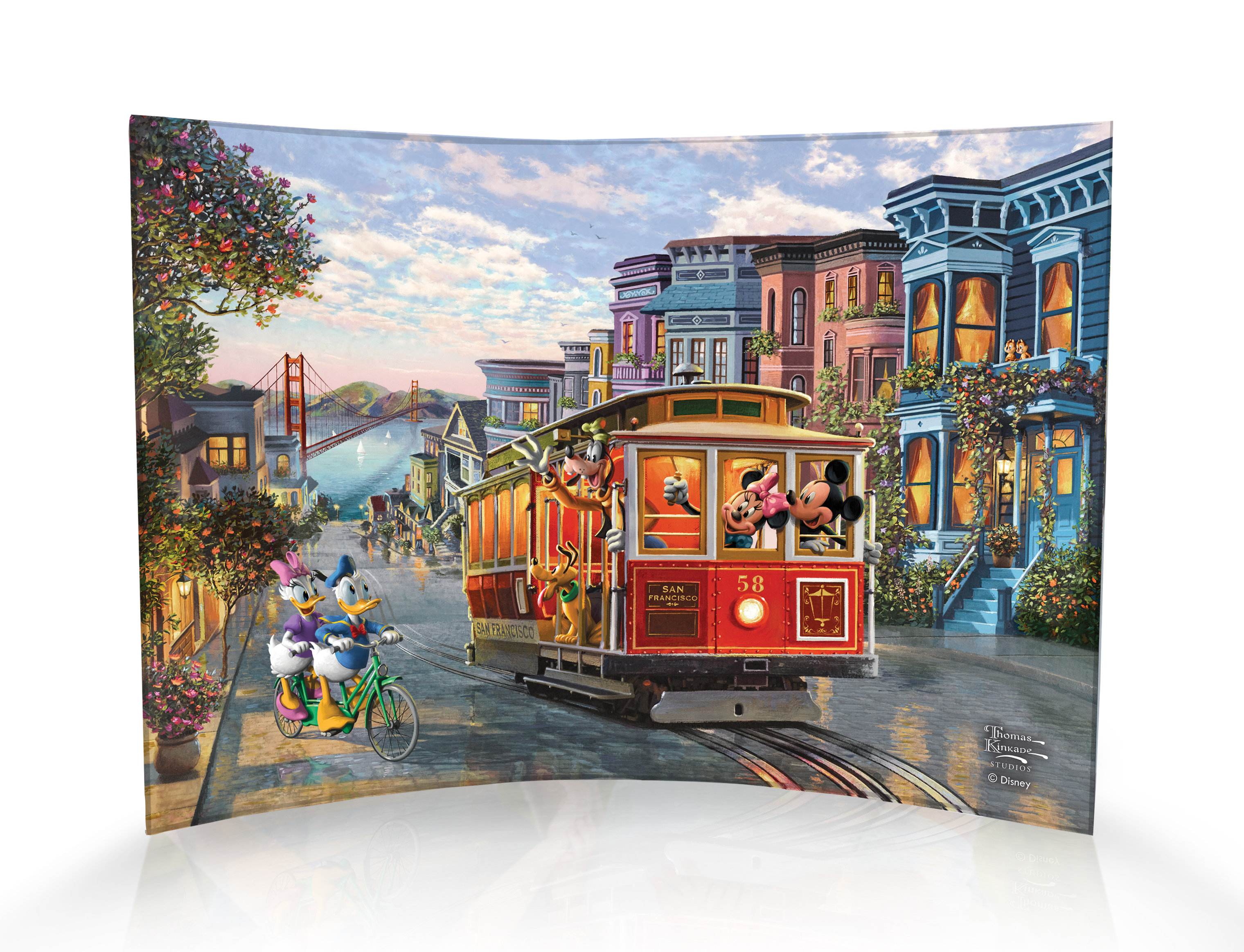 Trend Setters Disney (Mickey And Minnie In San Francisco) Curved ...