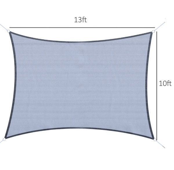 Outsunny 13' x 10' Rectangle Shade Sail & Reviews - Wayfair Canada