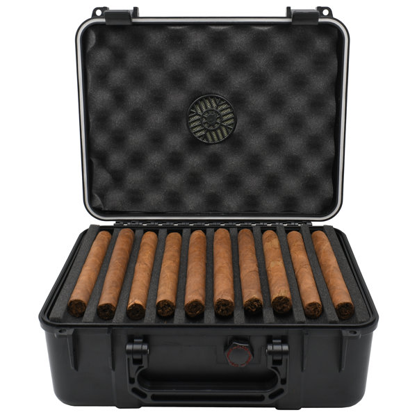 Cigar Caddy 40-cigar Waterproof Travel Humidor, Super Strong Structure ...