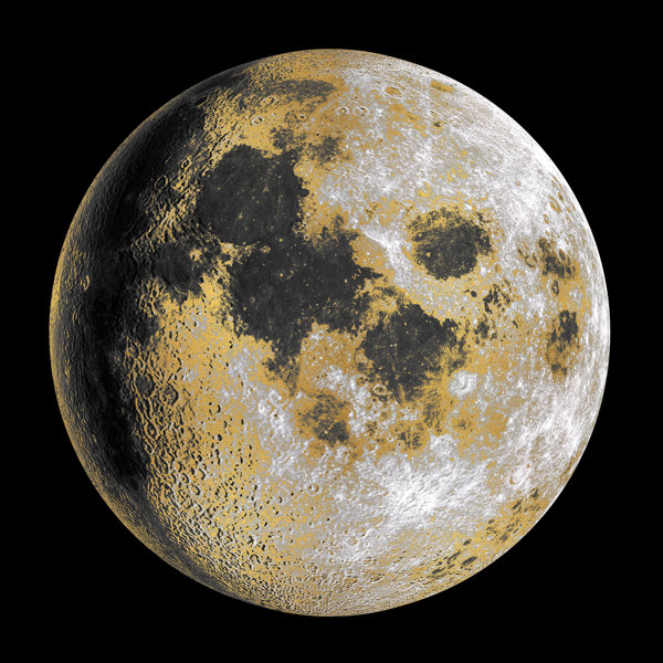 17 Stories Backside Of The Moon - No Frame Art Prints on Float Glass ...