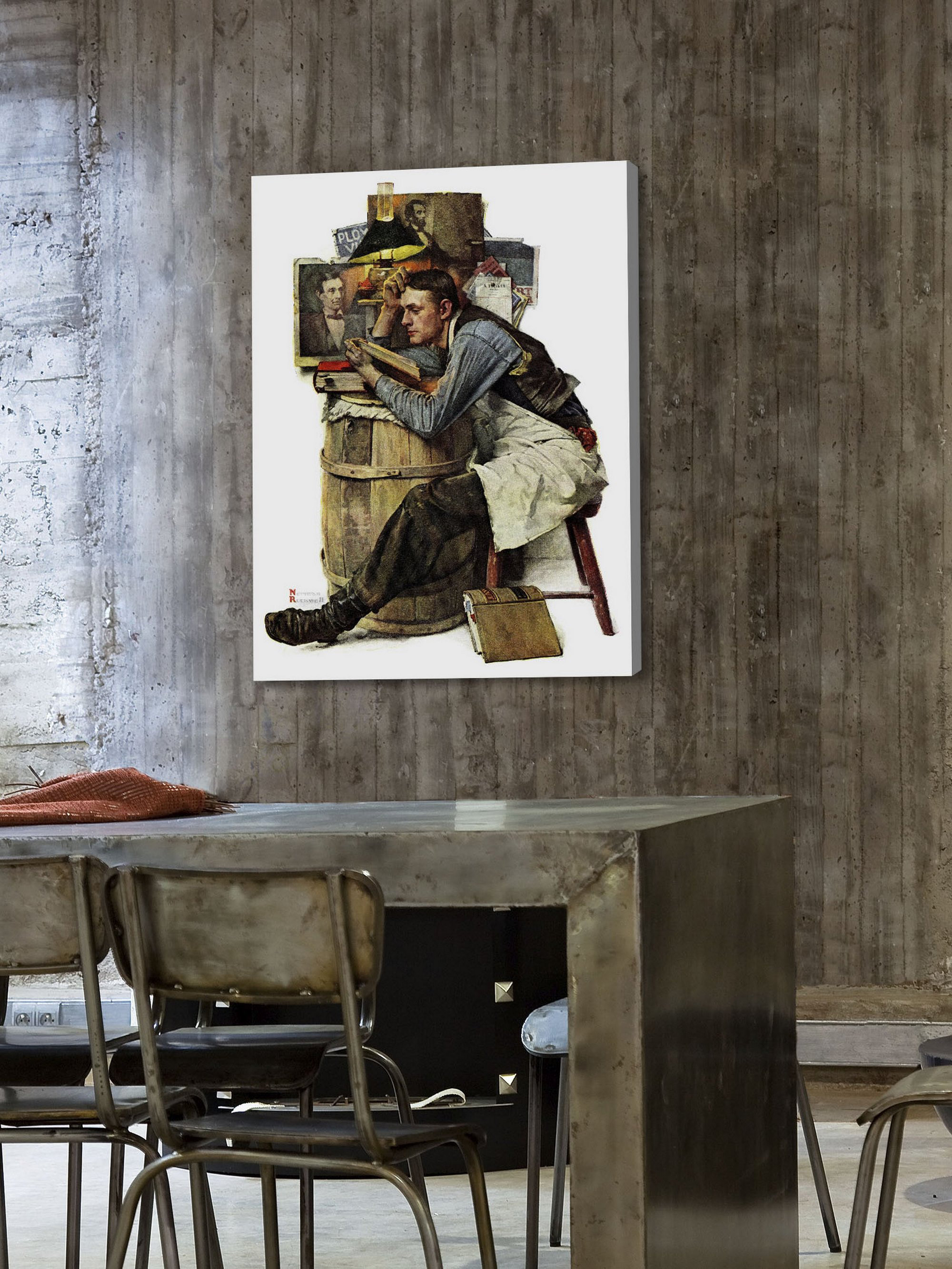 Vault W Artwork 'Law Student' by Norman Rockwell Painting Print on ...