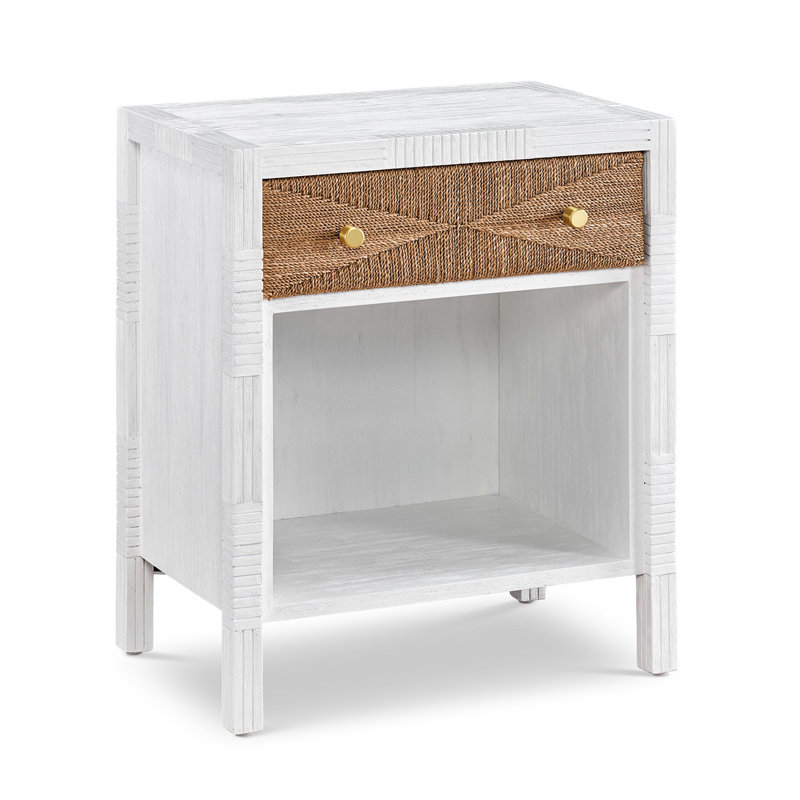 Bayou Breeze Daneeka Bedside Table With Drawer | Wayfair