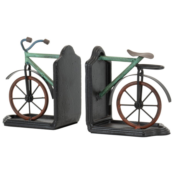 Gracie Oaks Bike Non-skid Bookends & Reviews | Wayfair